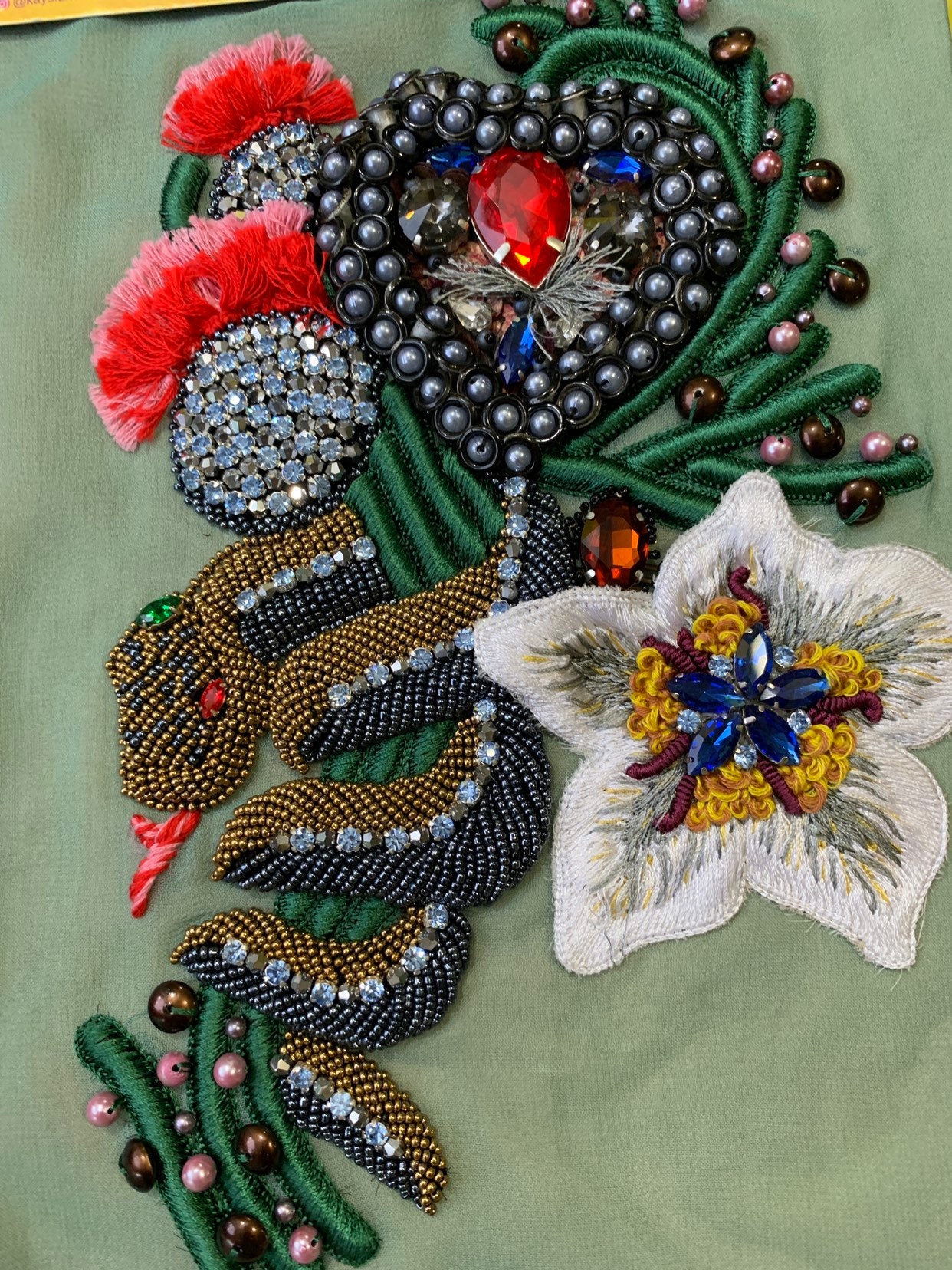 Amazingly Beautiful Hand Made Embroidered Appliqué Embellished - Etsy