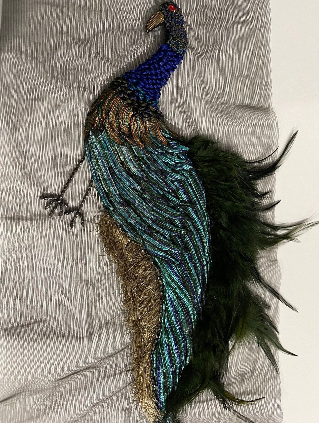Impresionante motivo de pavo real hecho a mano adornado con | Etsy