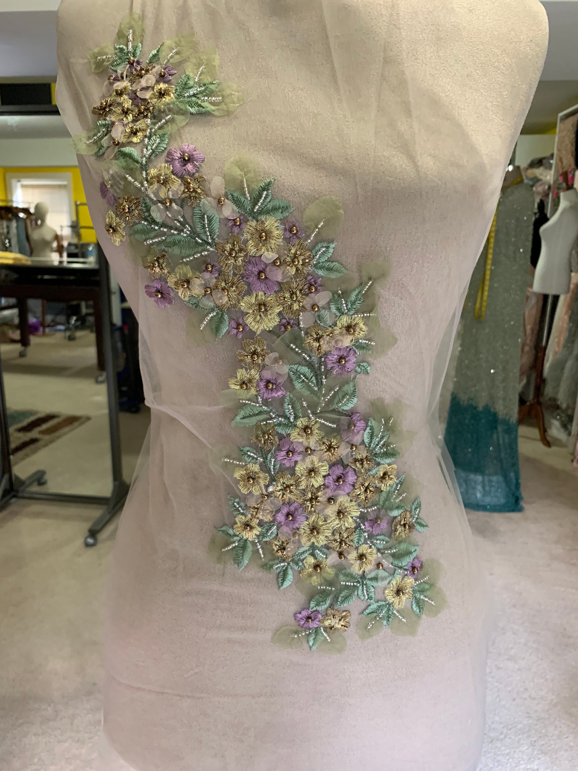 Stunning Luxury Handmade Embroidered and Beaded Applique | Etsy