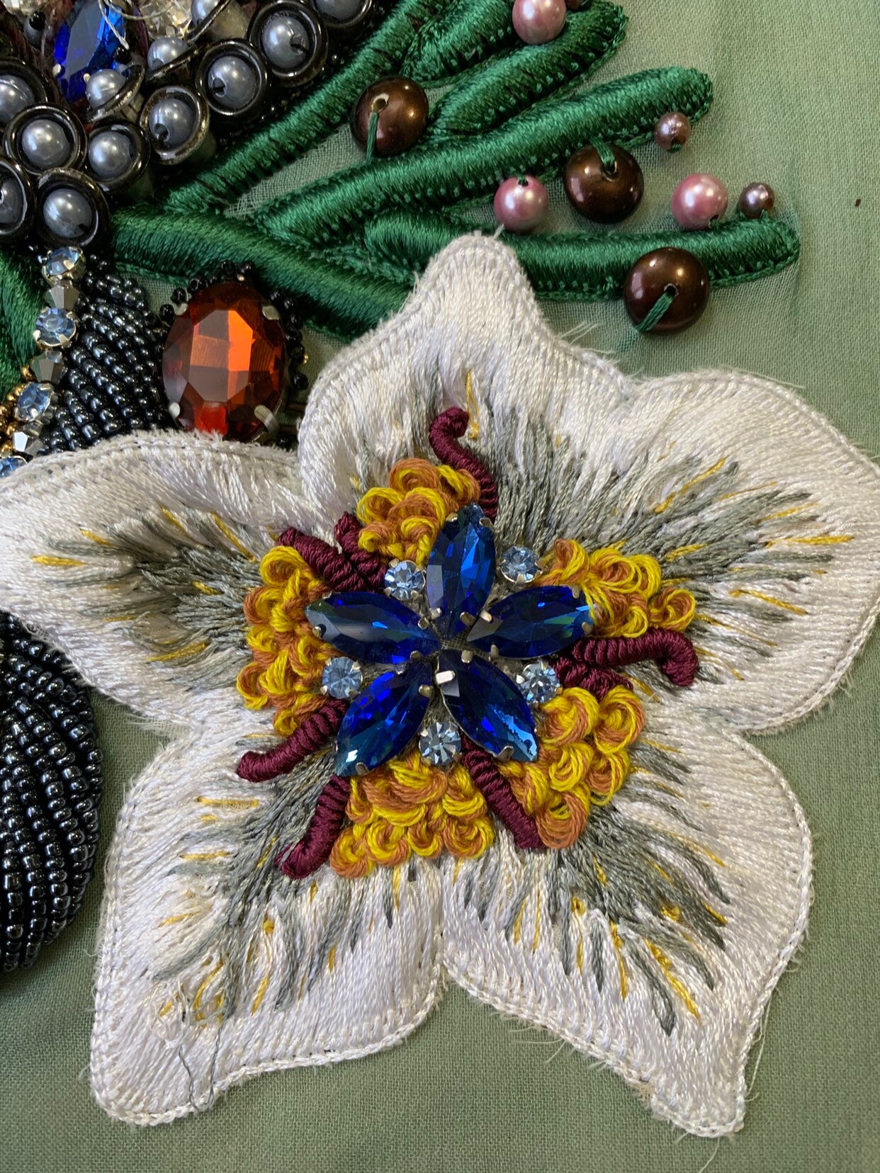 Amazingly Beautiful Hand Made Embroidered Appliqué Embellished - Etsy