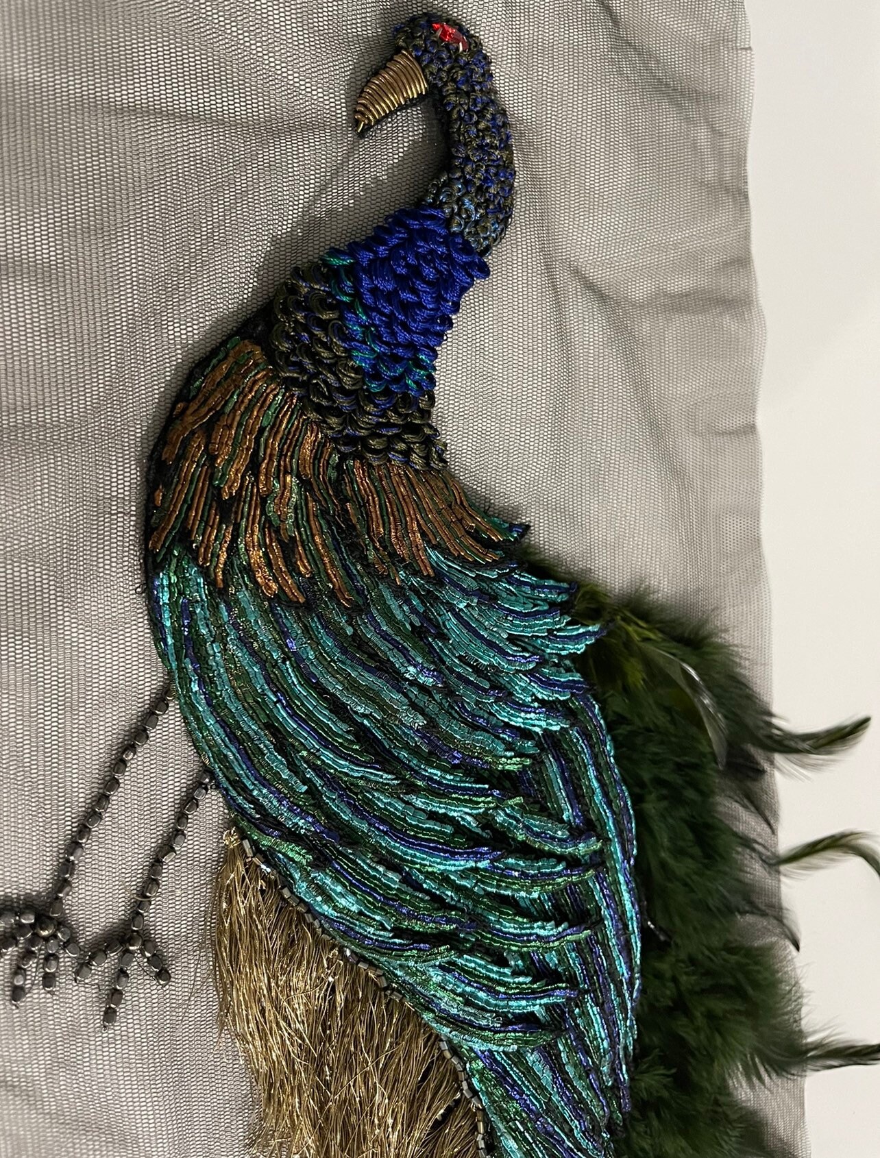 Impresionante motivo de pavo real hecho a mano adornado con | Etsy