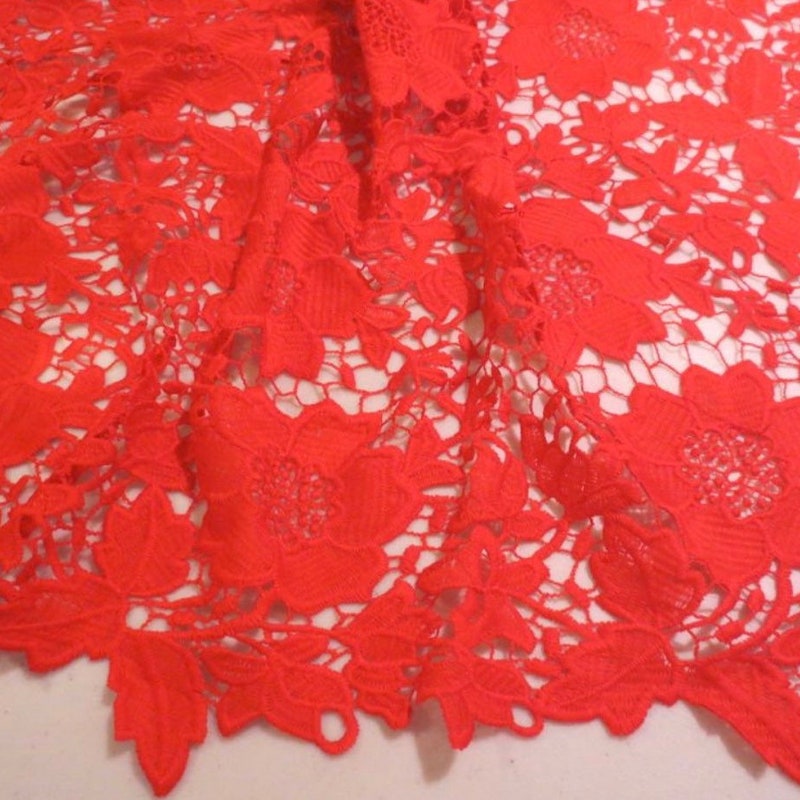 Guipure Lace Fabric - Etsy