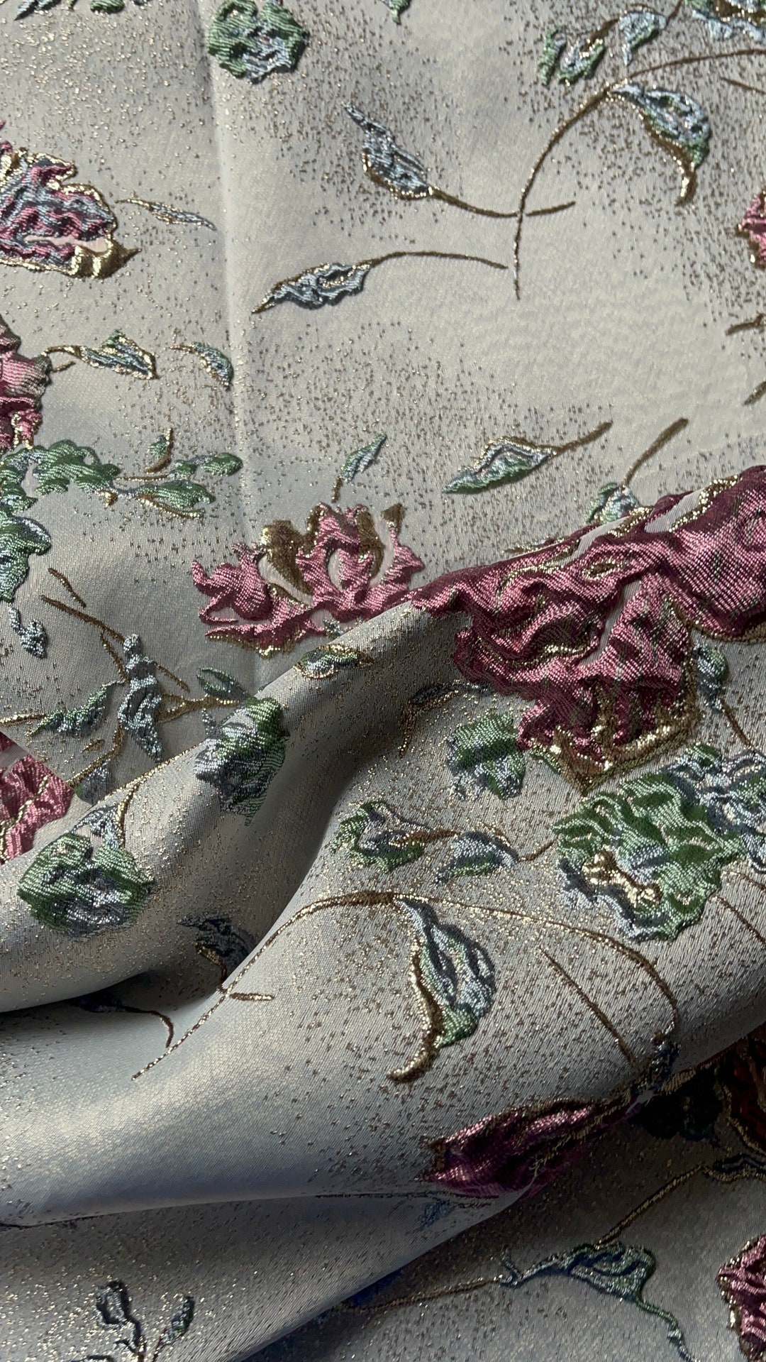 Floral Brocade Fabric: Luxurious Colorful Haute Couture, 60" Wide - Etsy