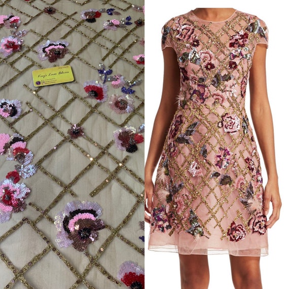 Exclusive Haute Couture Designer Tulle Beaded and Sequined - Etsy