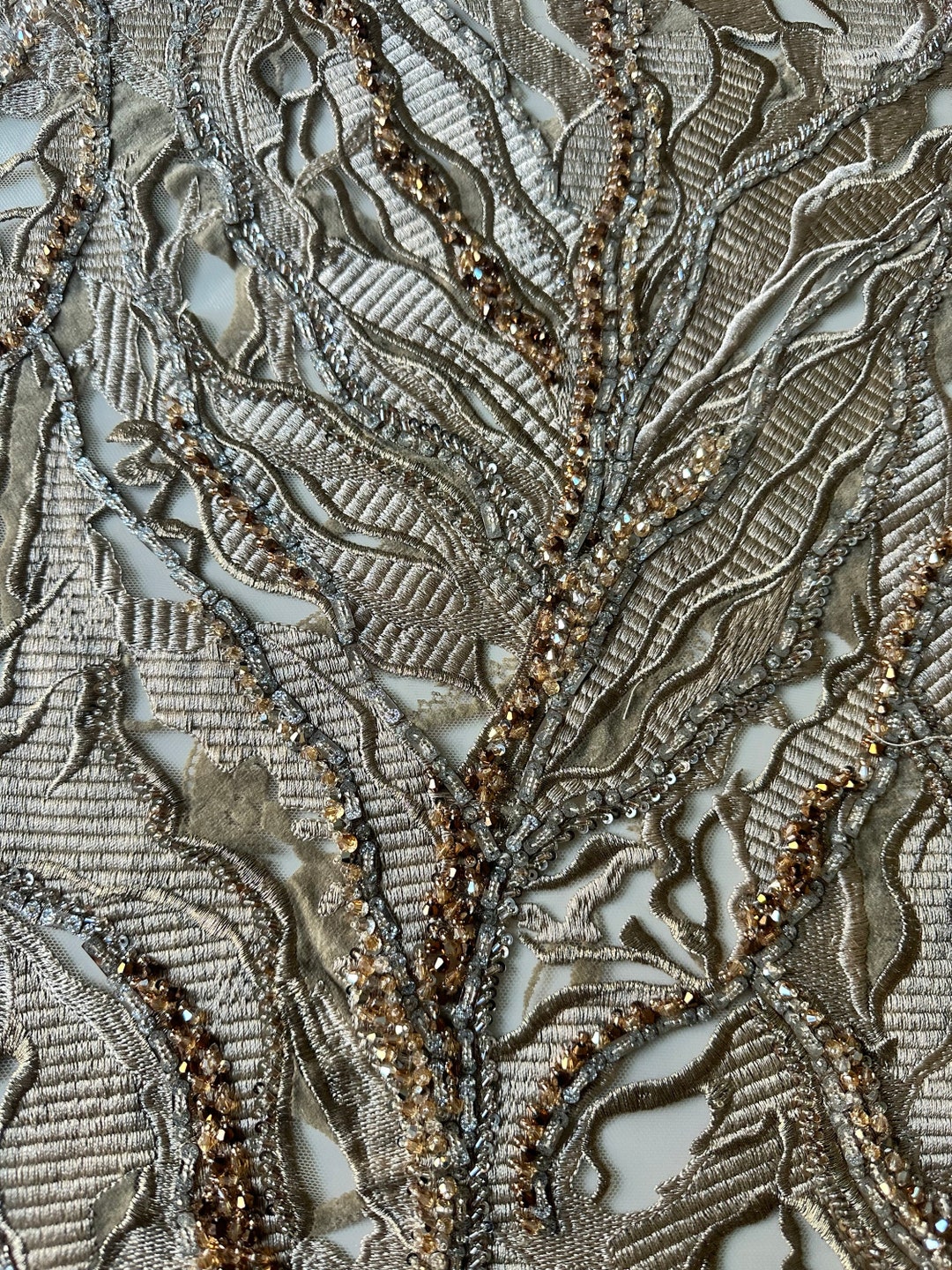 Fabulous Gold Luxury Haute Couture Designer Beaded and Embroidered ...