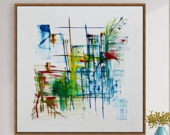 Abstract Canvas Art - Etsy