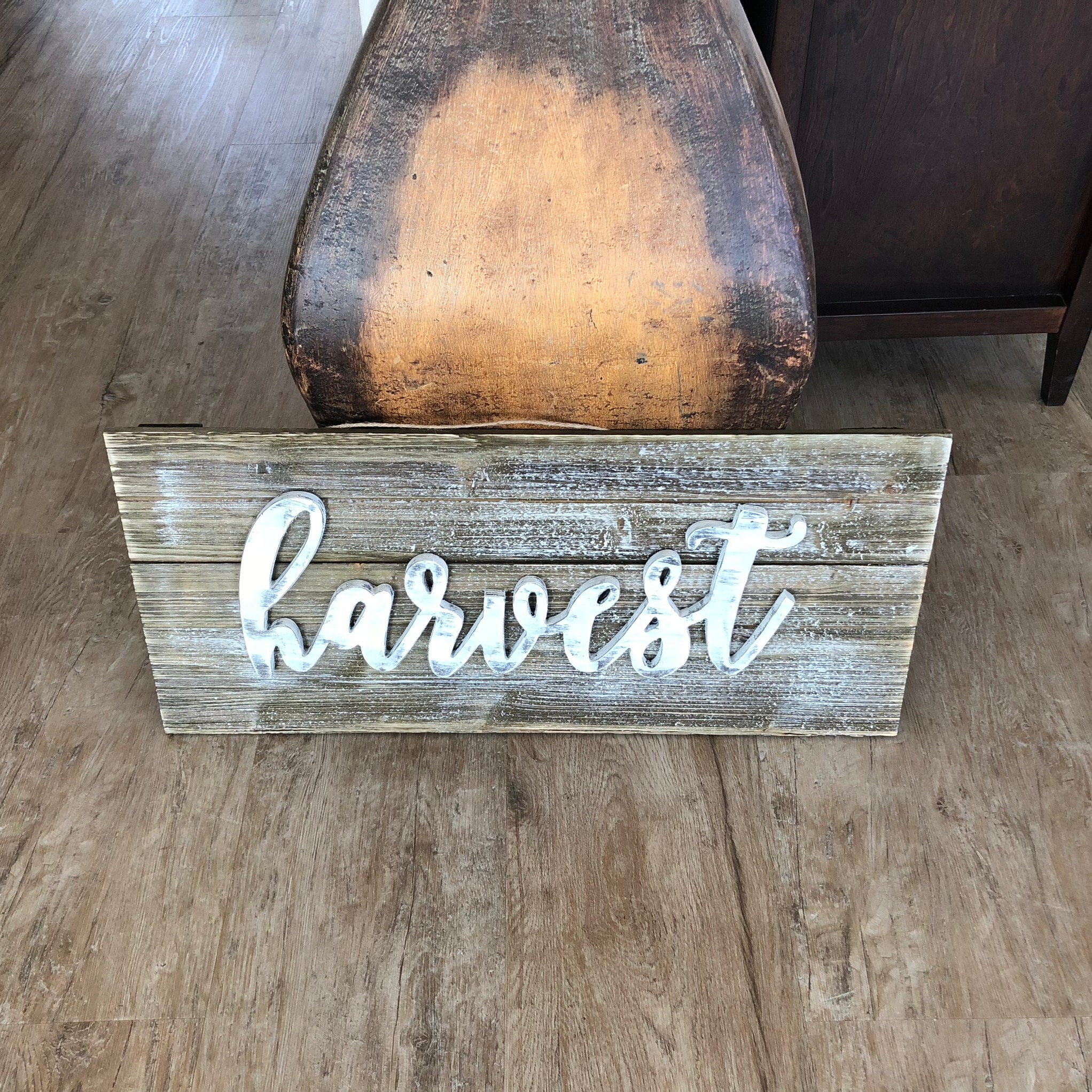 HARVEST, Large Rustic Pallet Sign, Harvest Decor, Farmhouse Decor ...