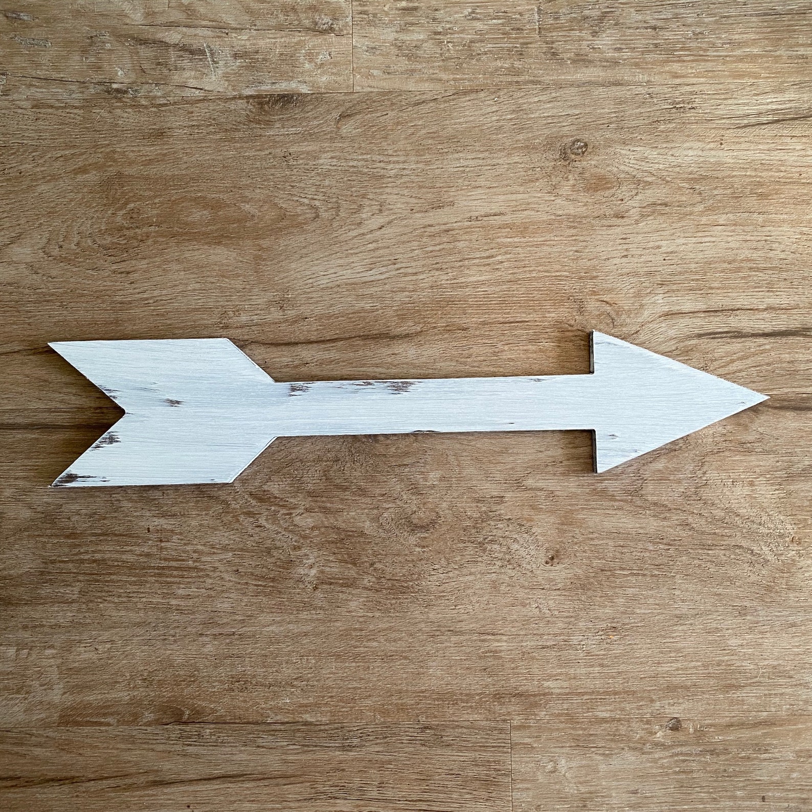 Large Farmhouse Arrow 1 Rustic Distressed Whitewashed Wood - Etsy