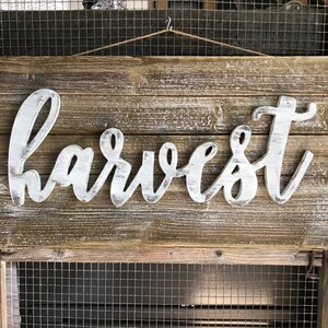HARVEST, Large Rustic Pallet Sign, Harvest Decor, Farmhouse Decor ...