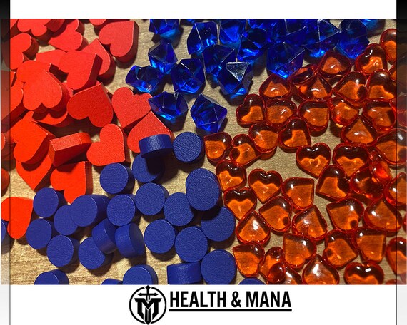Health & Mana Token Sets | Etsy