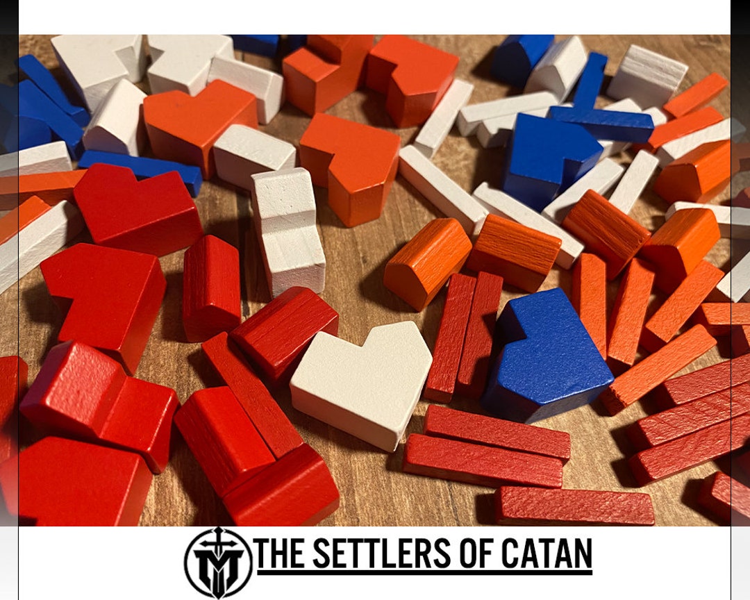 The Settlers of Catan Token Sets (unofficial Product) - Etsy