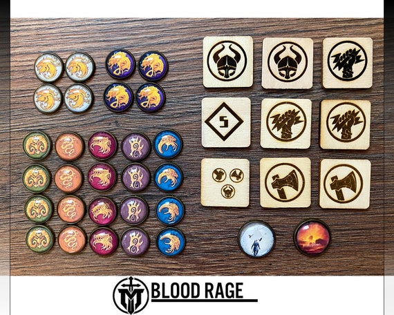 BLOOD RAGE Token Sets unofficial Product - Etsy
