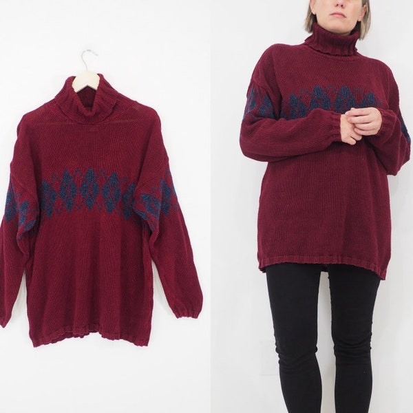 Maroon Sweater - Etsy