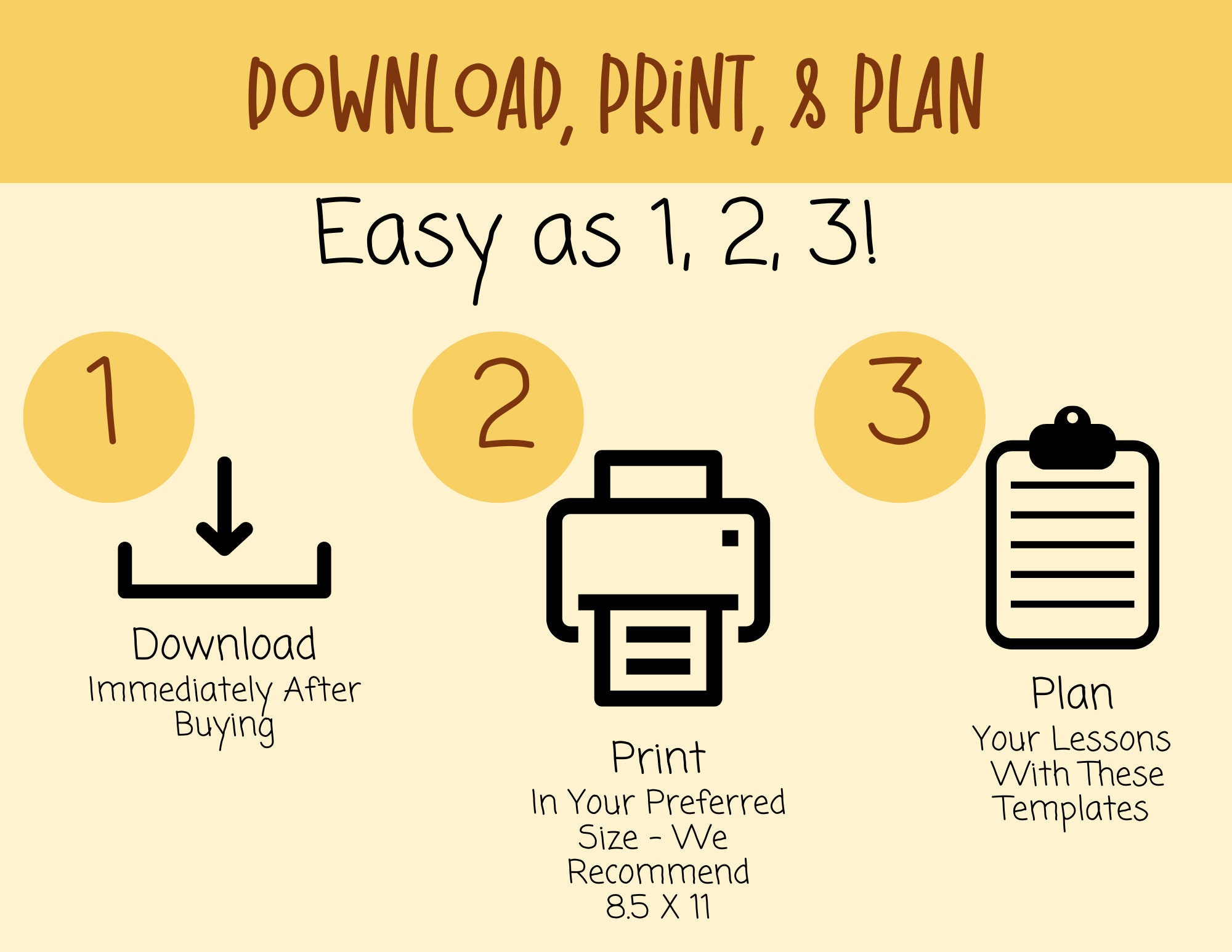 Sunflower Weekly Lesson Planner, Sunflower Teacher Planner, Teacher ...