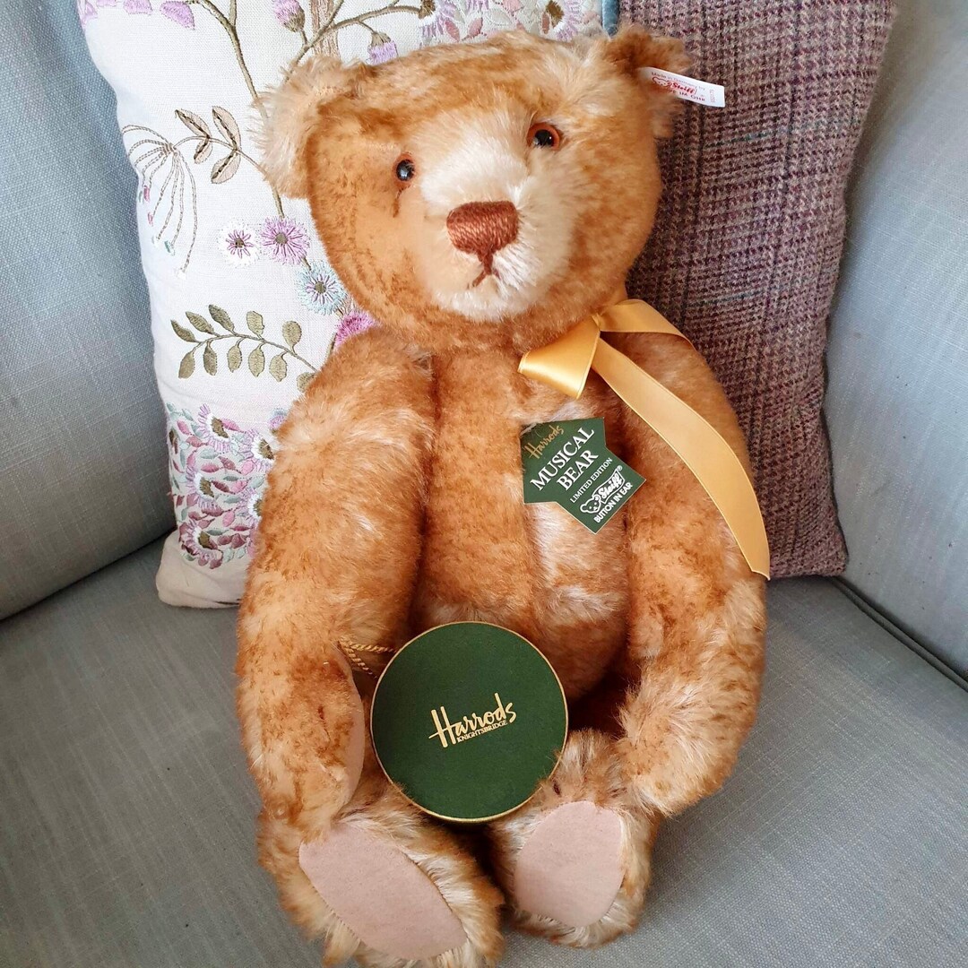 Beautiful Steiff Teddy Bear in Original Box Harrods Steiff Bear Limited ...