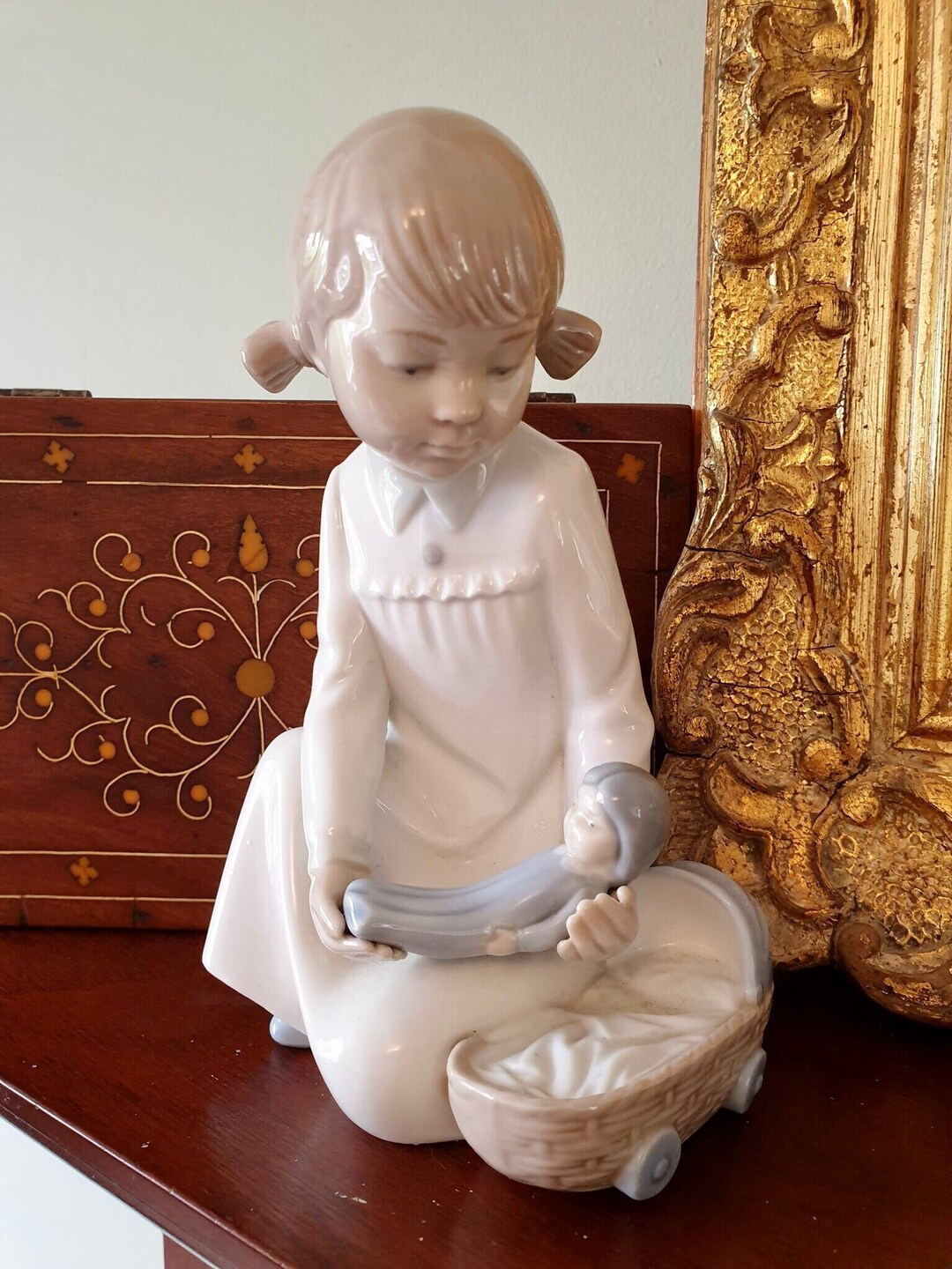 Beautiful Vintage Lladro Nao Figurine Vintage China Ornament Girl With ...