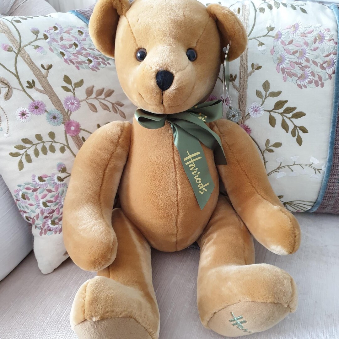 Beautiful Vintage Teddy Bear Harrods Bear Large Teddy Bear Bedroom ...