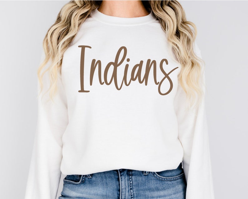Indians Script Svg, Indians, Hand Lettered Mascot, School Spirit Png ...