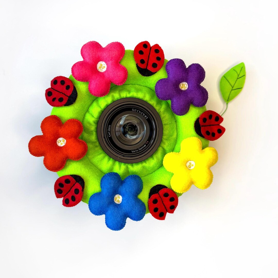 Felt Flower Lens Buddy Felt Lens Buddy Photography Accessory Camera ...
