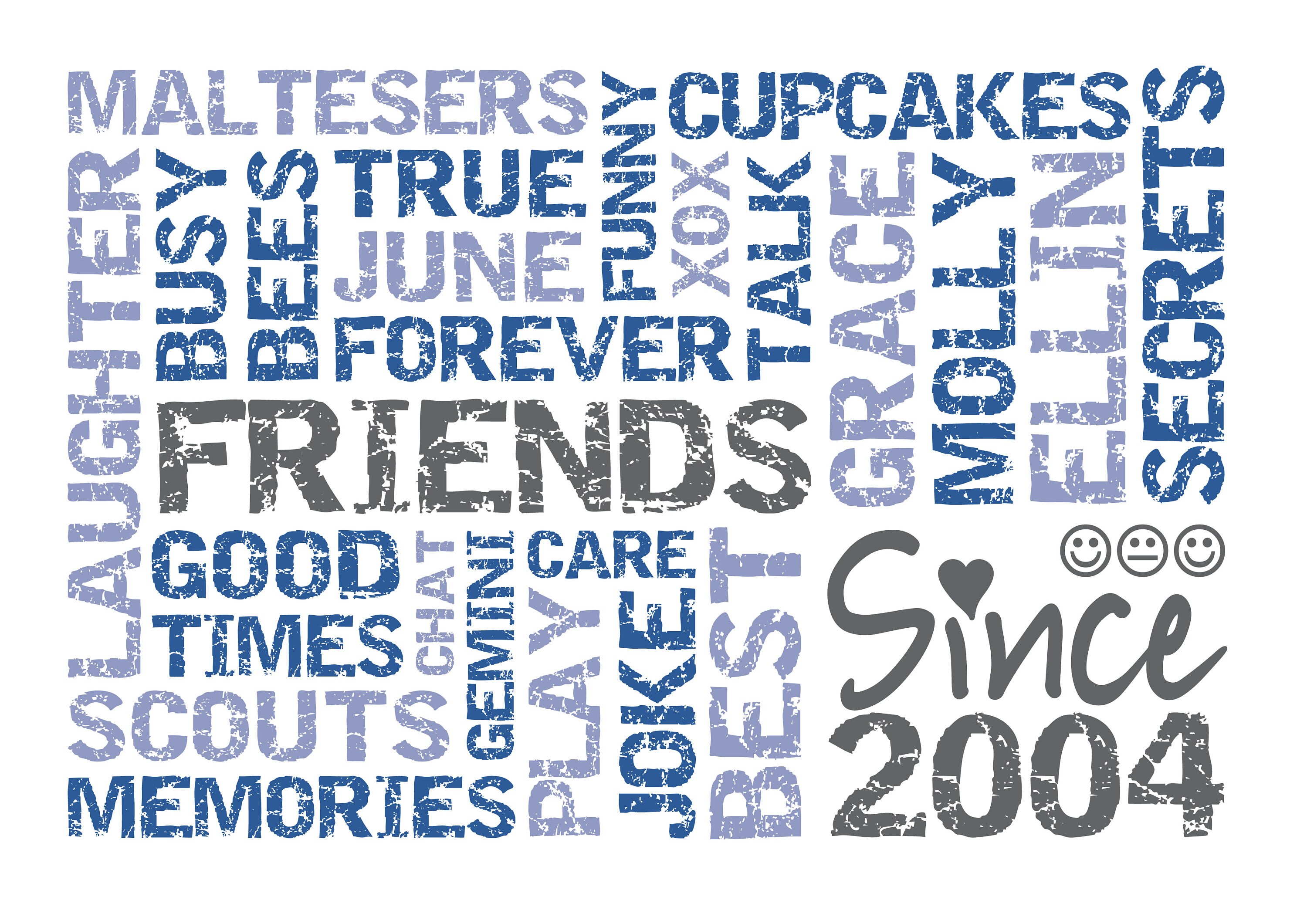 Bespoke Friend Word Cloud - Personalised Word Cloud Gift - DOWNLOAD ...