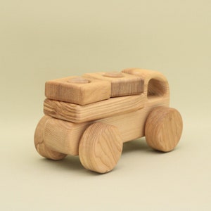 Wooden Mini Car Constructor Montessori Waldorf Educational Natural ...
