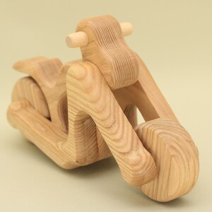Handmade Organic Natural Wooden Chopper Motorbike With Moving Wheels ...