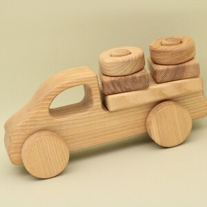 Wooden Car Constructor: Montessori Building Blocks, Handmade Ash Wood ...