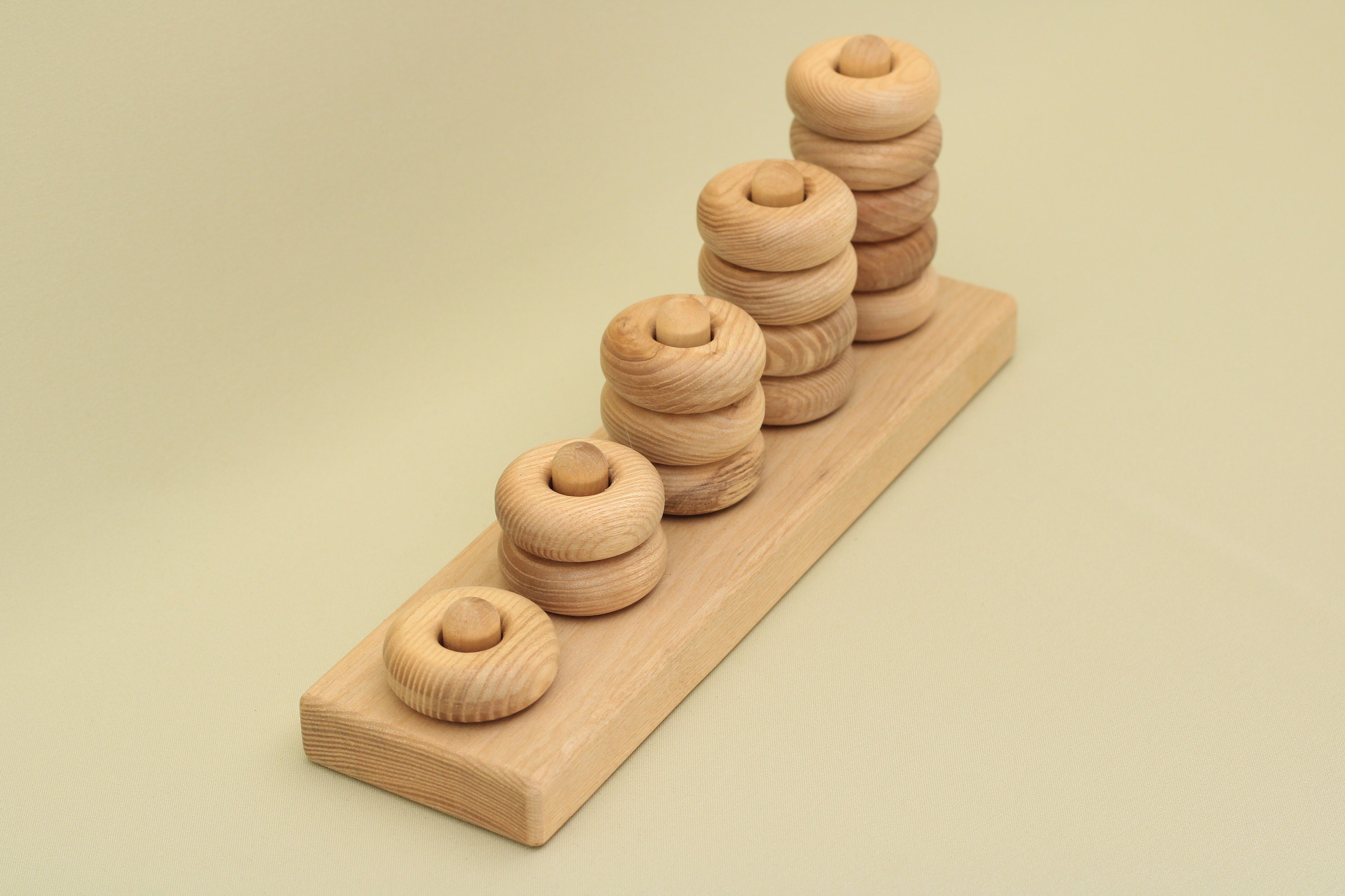 Handmade Wooden Stacking Board: Montessori Educational Toy - Etsy