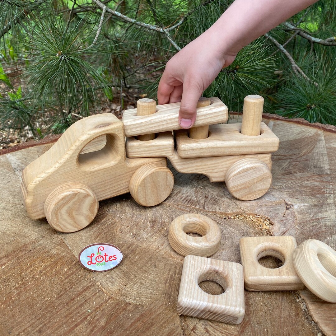 Wooden Car Constructor Montessori Waldorf Educational Natural - Etsy