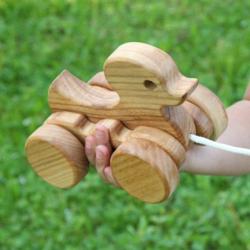 Wooden Duck Toy - Etsy