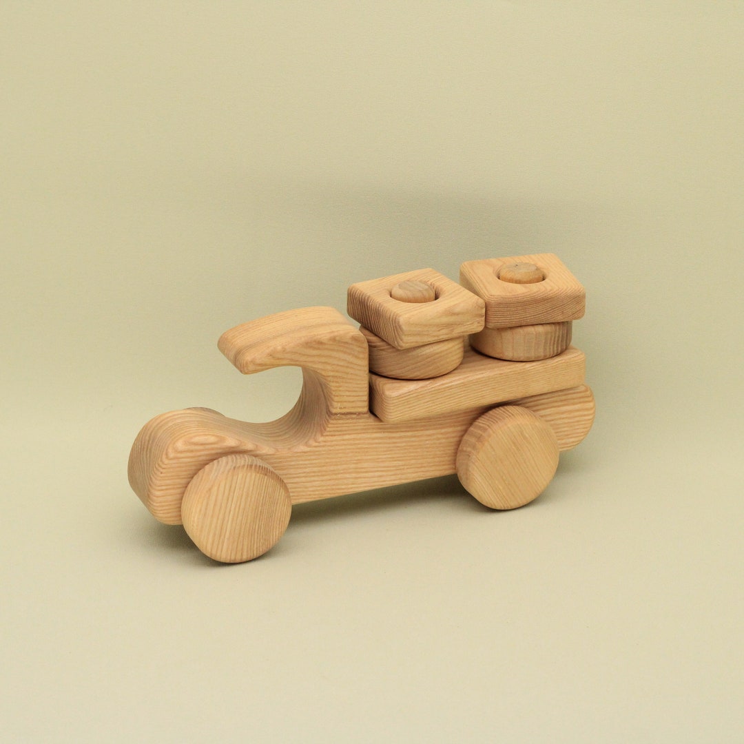 Wooden Car Constructor Classic Montessori Educational Natural Handmade ...