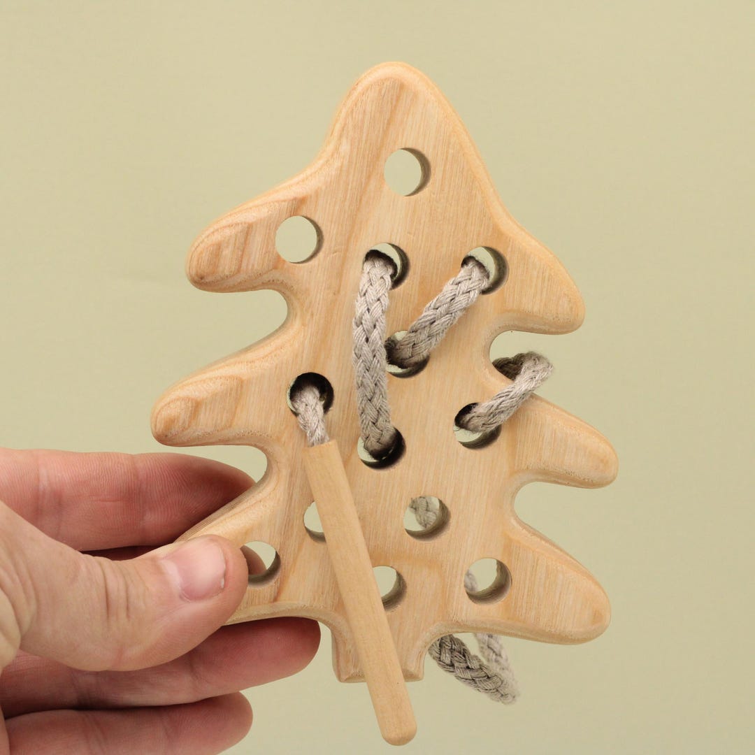 Wooden Threading Tree Toy, Montessori Fine Motor Skills - Etsy
