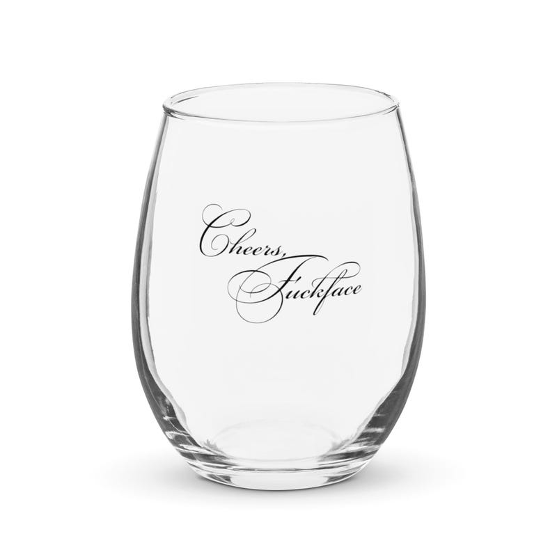 Rude Wine Glass - Etsy