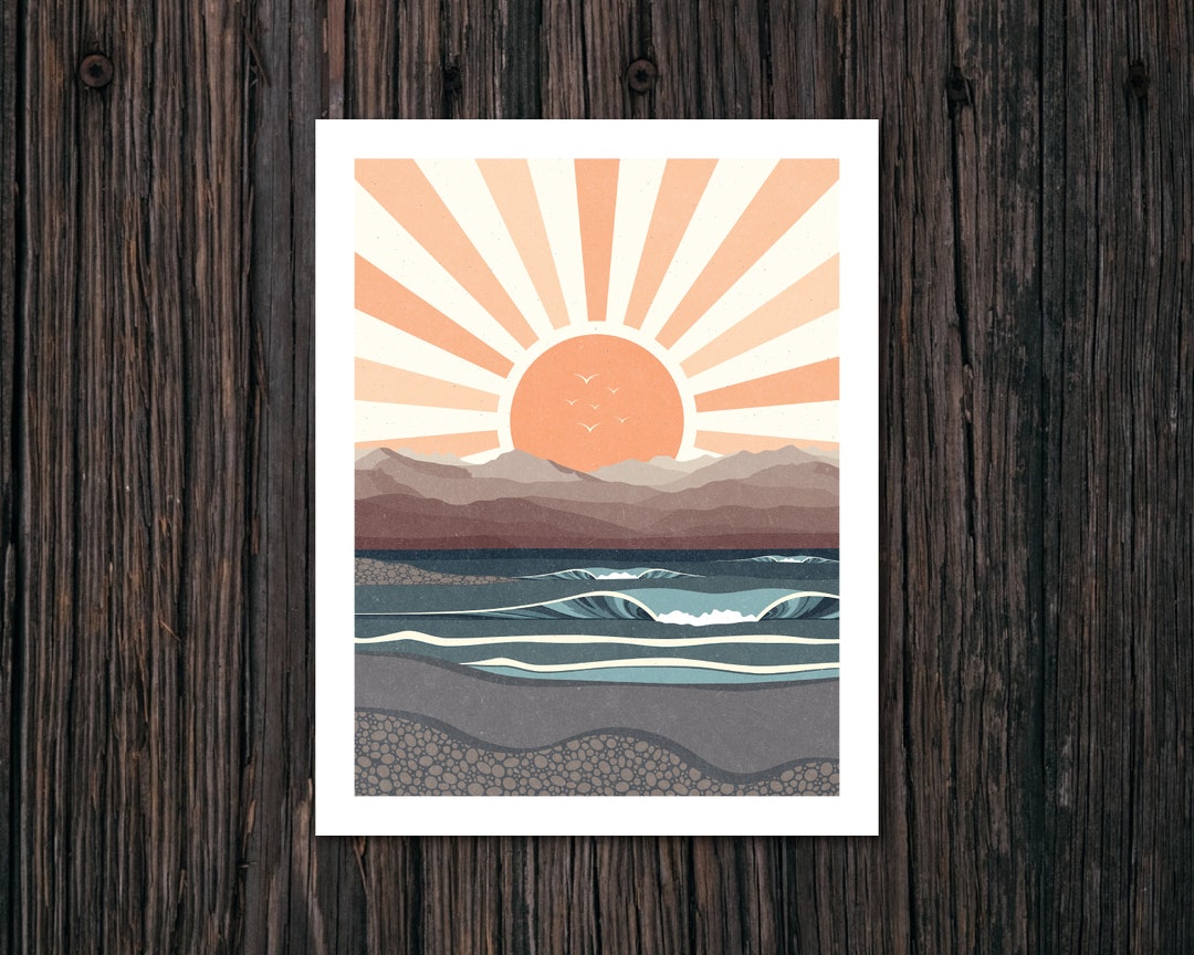 Rising Sun Art Print - Etsy