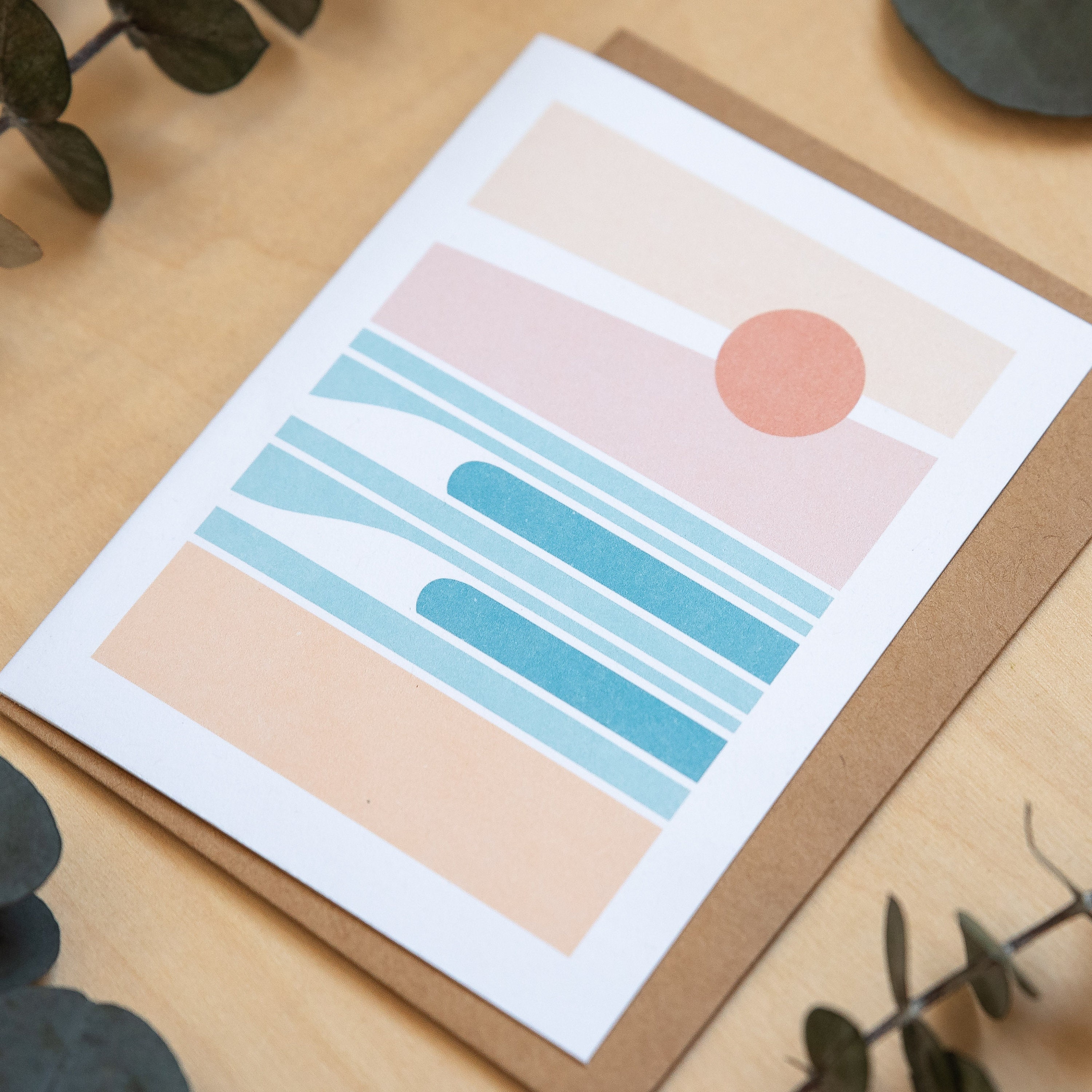 Surf Style Greeting Card - Etsy