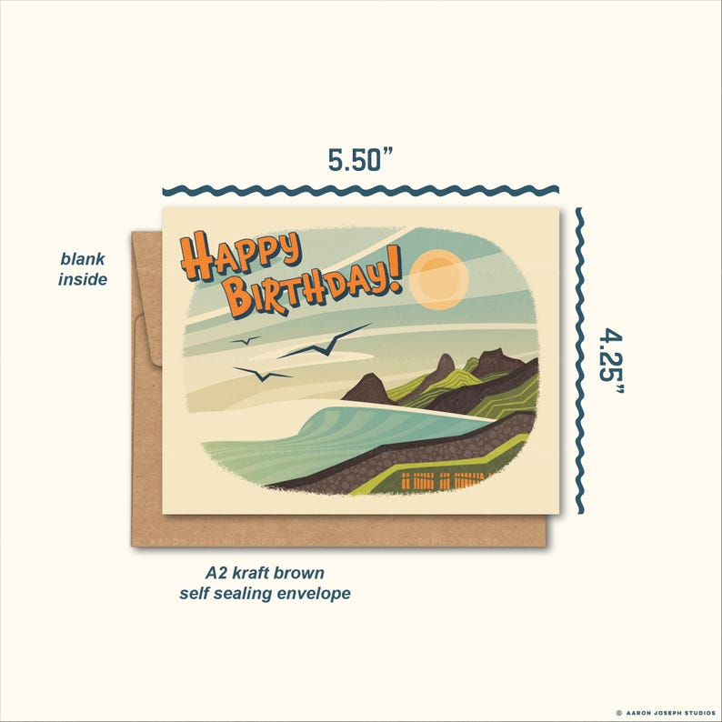 Tropical Birthday Greeting Card - Etsy