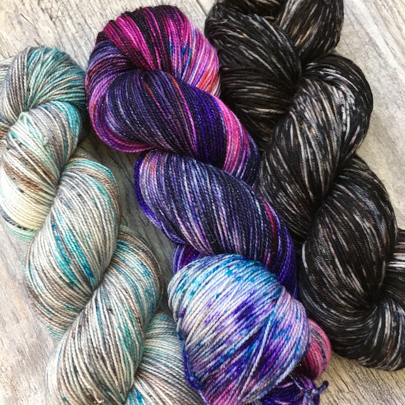 Orion Nebula Galaxy Hand Dyed Variegated Yarn Superwash | Etsy