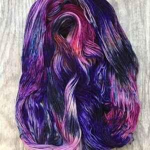 Orion Nebula Galaxy Hand Dyed Variegated Yarn, Superwash Merino Wool ...