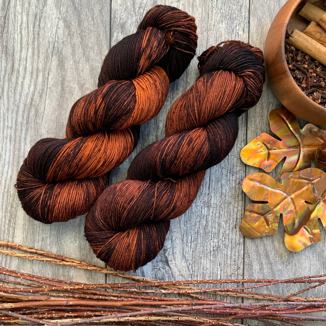 Rustic - Hand Dyed Variegated Speckled Yarn, Sock DK Worsted, Superwash ...