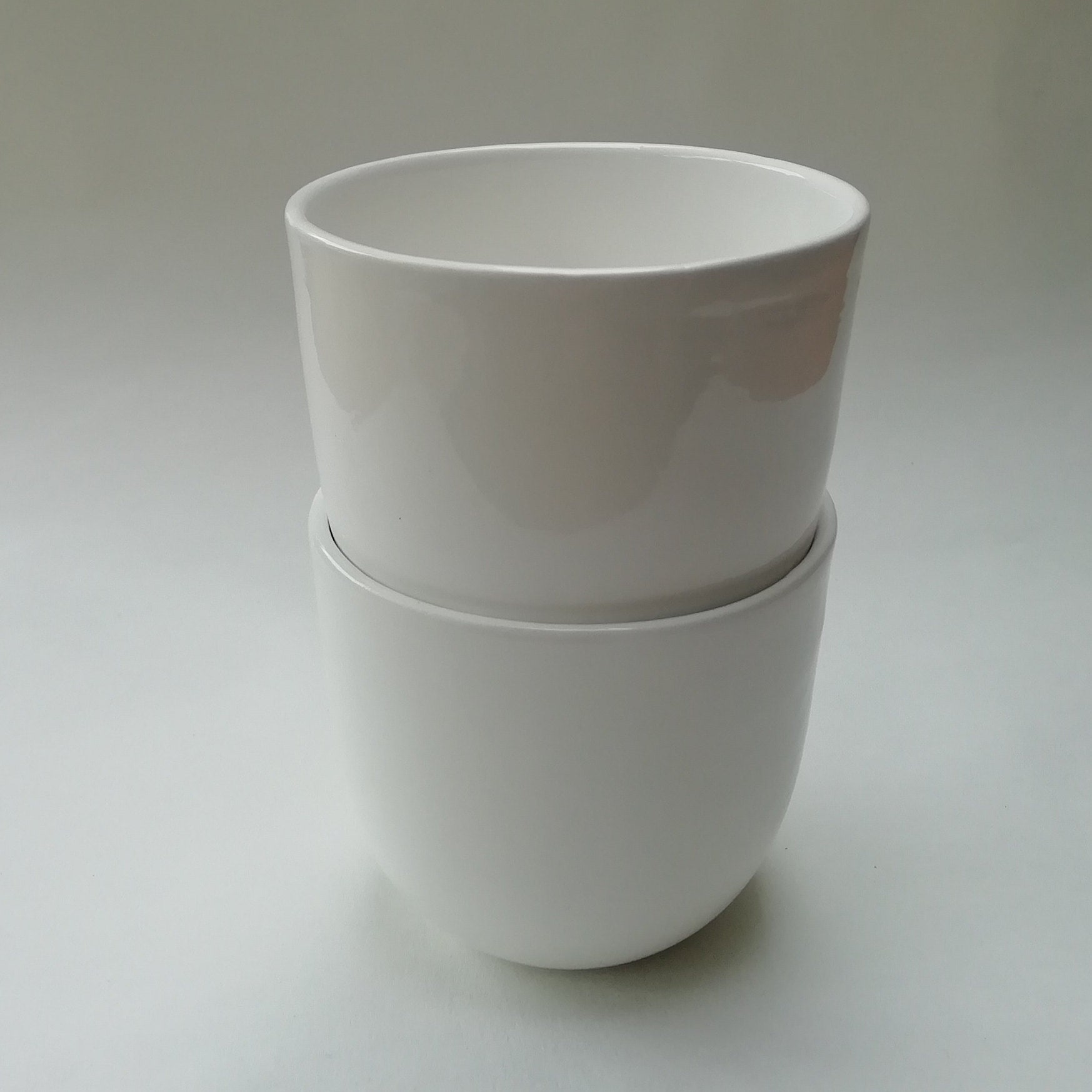 China Tumbler. Ceramic Coffee Beaker. Simple Cup. Contemporary | Etsy