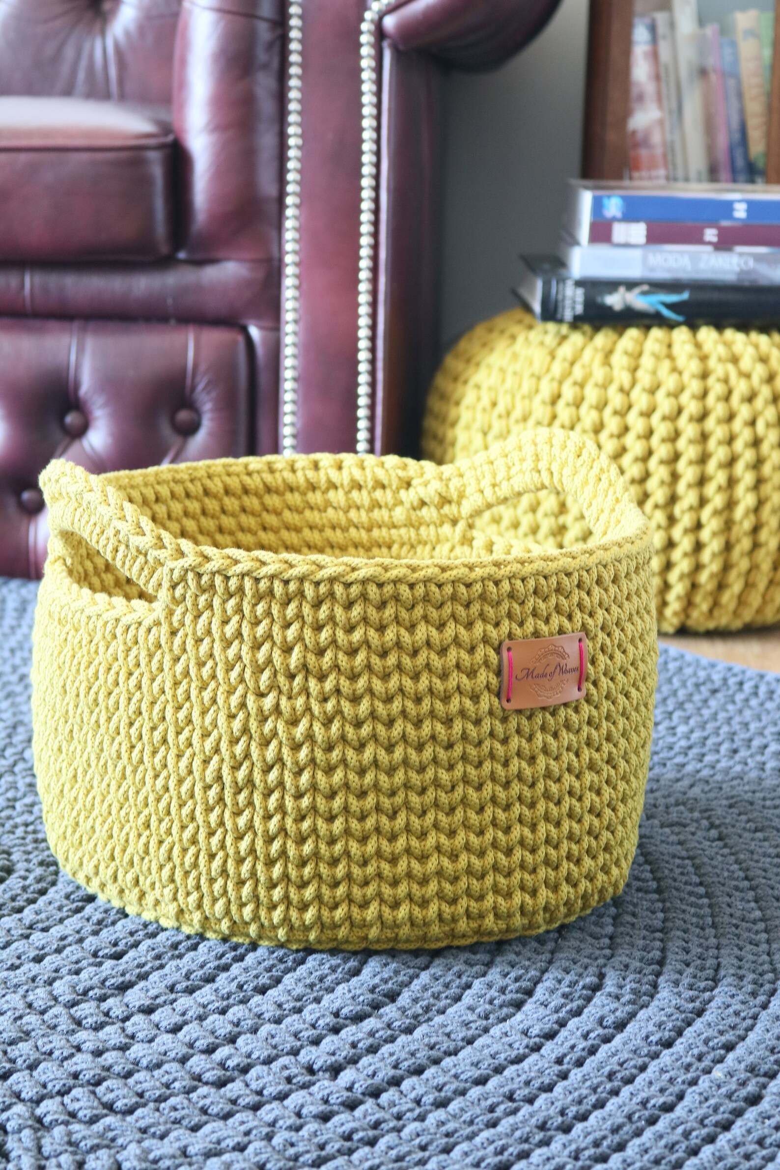 Handmade Medium Large Small Mustard Yellow Cotton Standing | Etsy