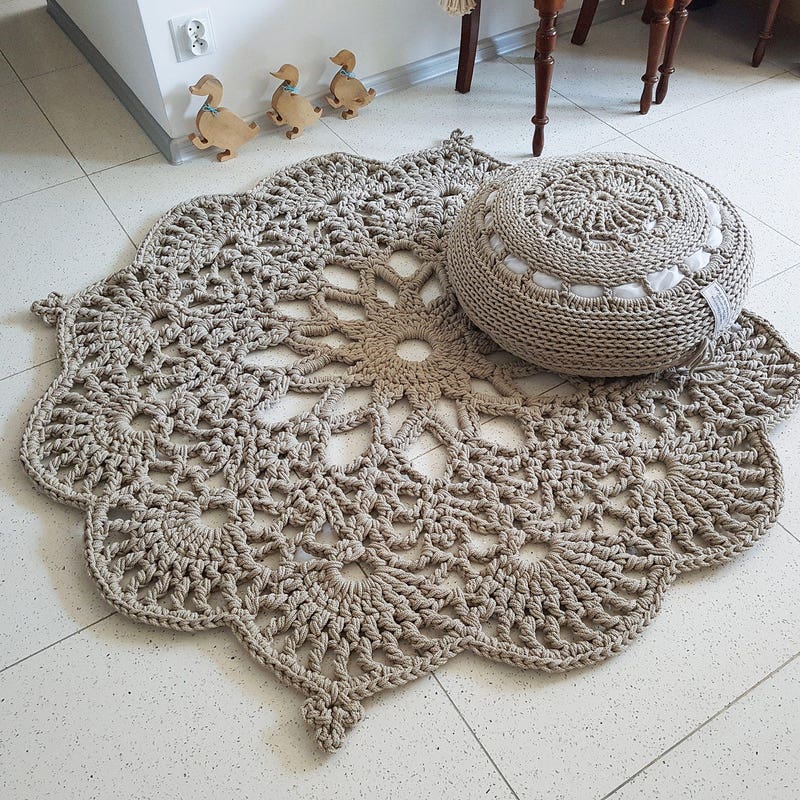 Crochet Floor Rug - Etsy