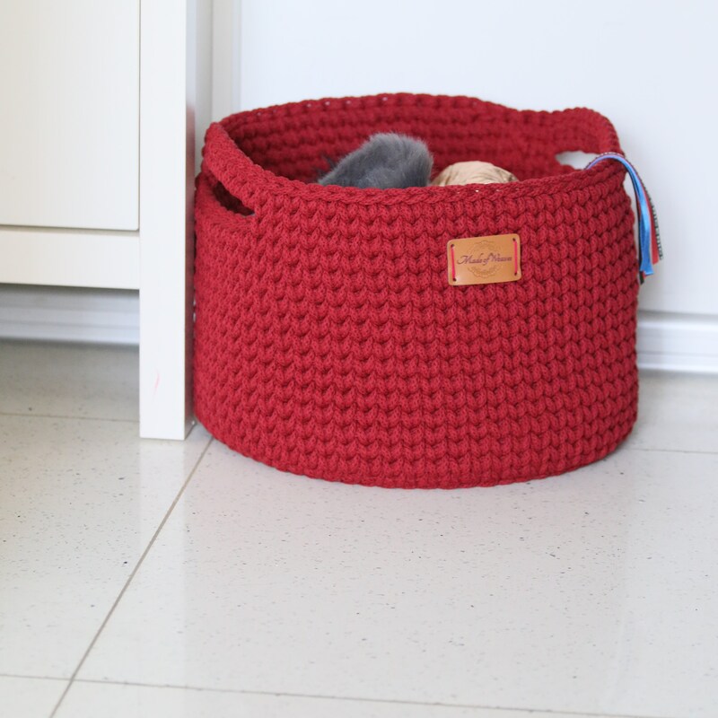 Red Basket - Etsy