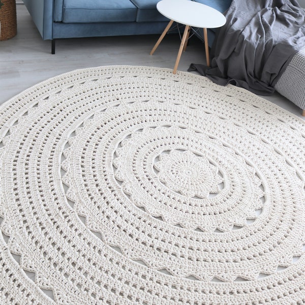 Round Boho Rug - Etsy