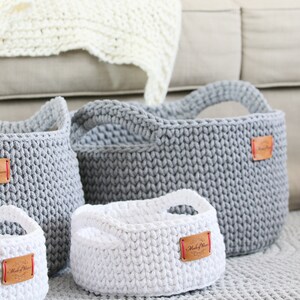 Handmade Medium Large Small Mustard Yellow Cotton Standing Basket With ...