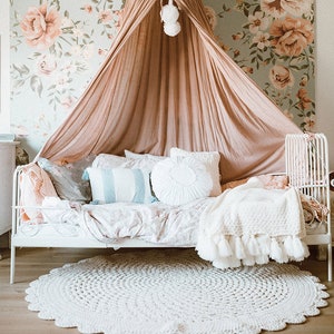 Many Colors, Many Sizes , Handmade Ecru Cream Large Crochet Rug ...