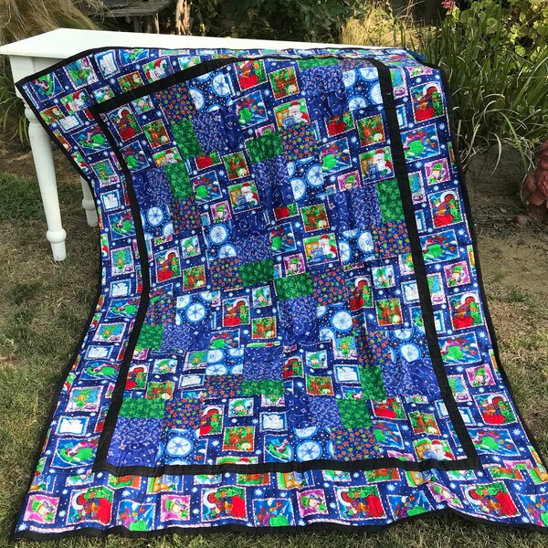 Nine Patched Autumn Square Quilt. Second Nature Designs by Cc. - Etsy