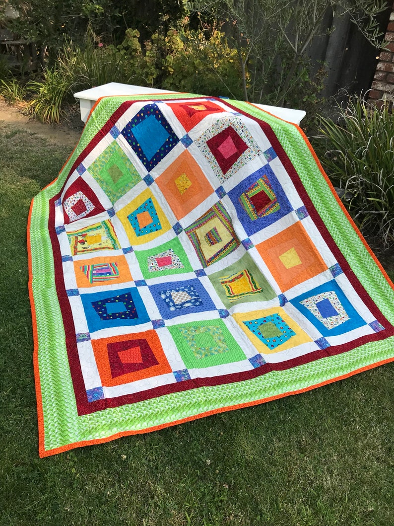 Crazy Stack N Whack Design Quilt. Second Nature Designs by Cc - Etsy