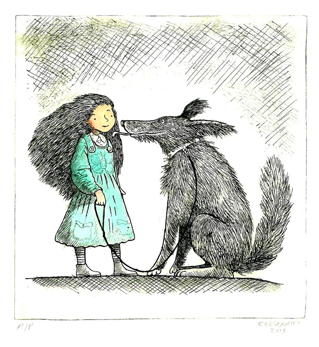 Original, Limited Edition Etching, My Best Friend - Etsy