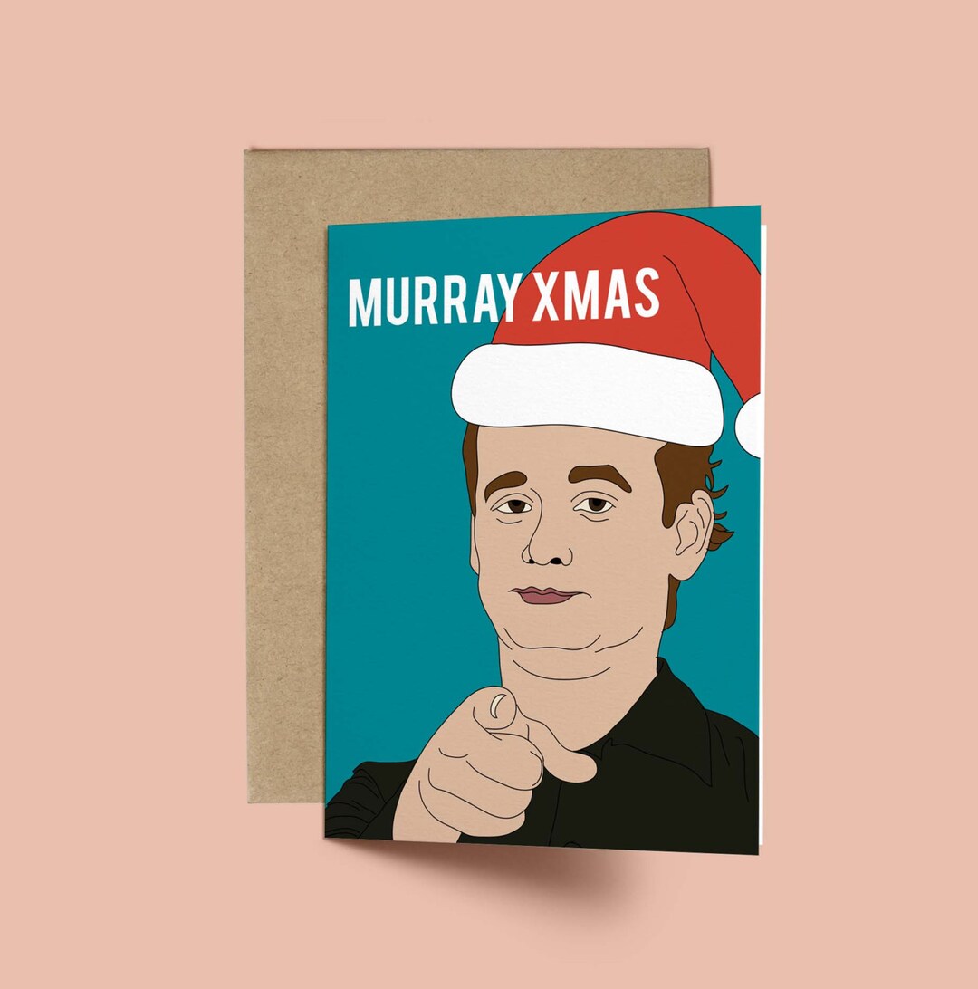 Bill Murray Murray XMAS Funny Christmas Card anniversary - Etsy